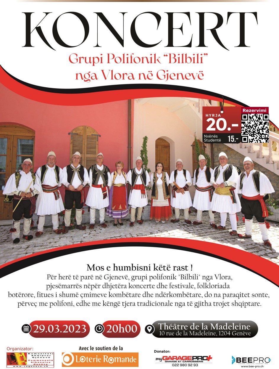 Koncert Grupi Polifonik Bilbili Nga Vlora Në Gjenevë Albinfo