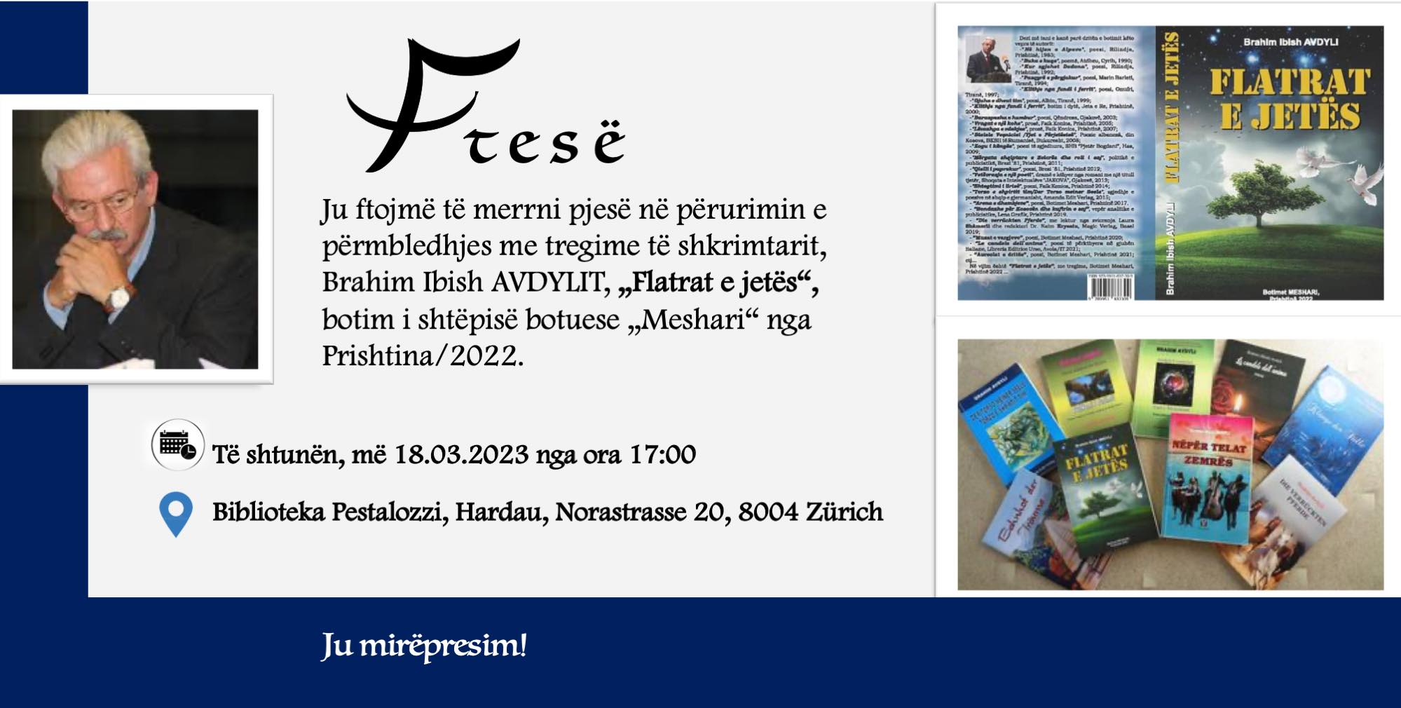 Promovohet libri i Brahim Avdylit, "Flatrat e jetës" - Albinfo