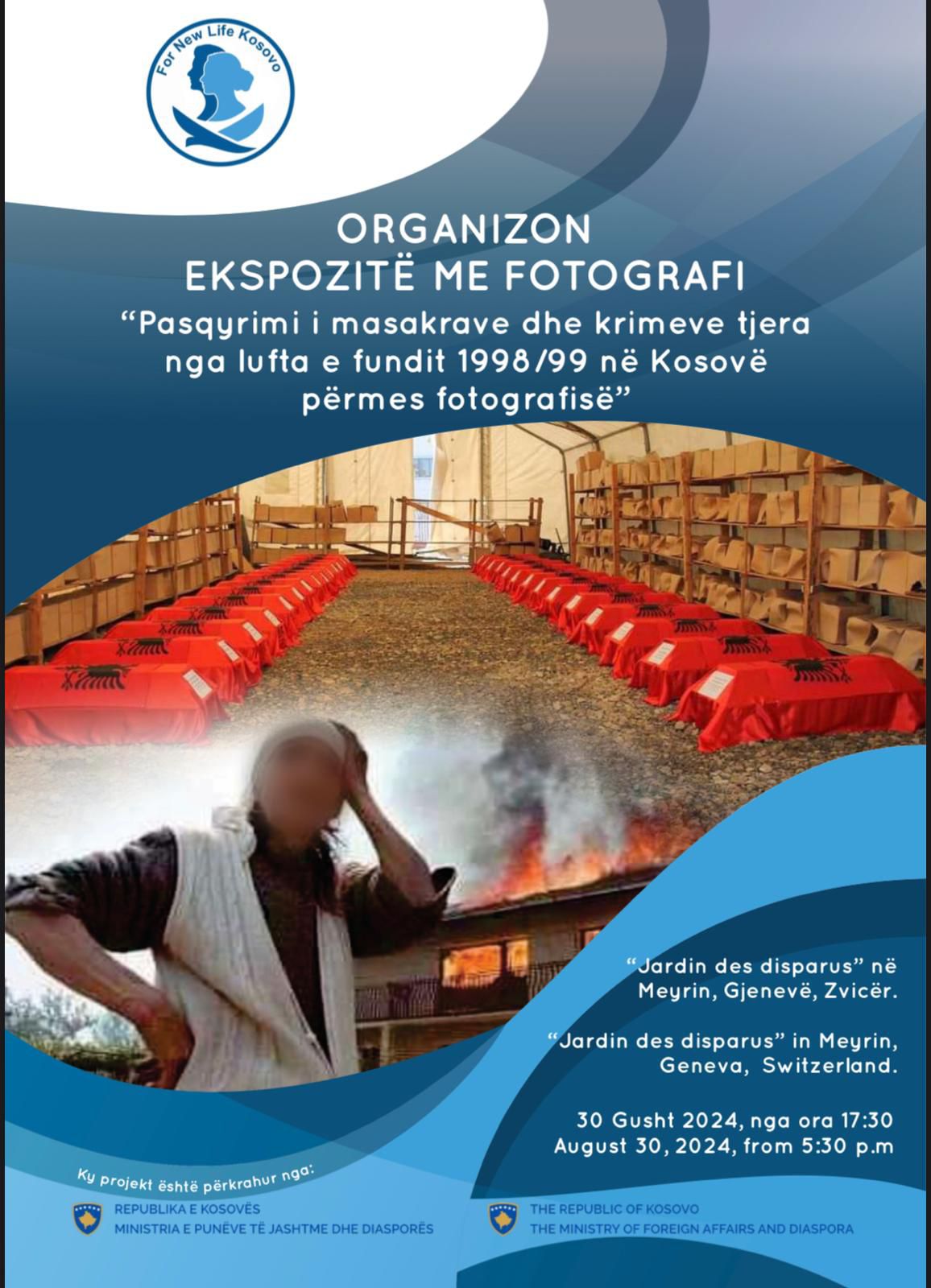 Ekspozitë me fotografi “Pasqyrimi i masakrave dhe krimeve të tjera nga ...