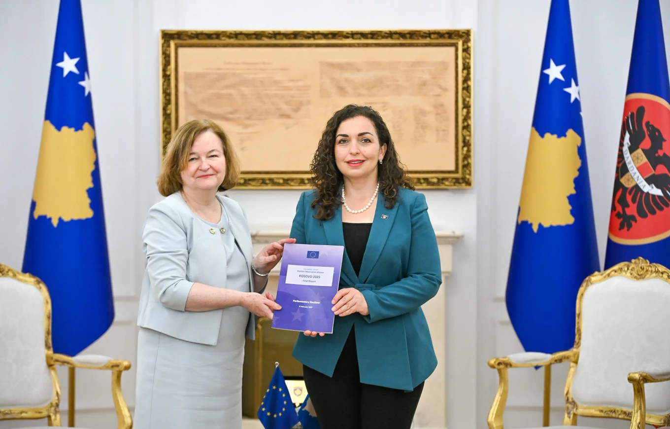 Osmani pranoi raportin e Misionit Vëzhgues të BE-së për zgjedhjet e ...